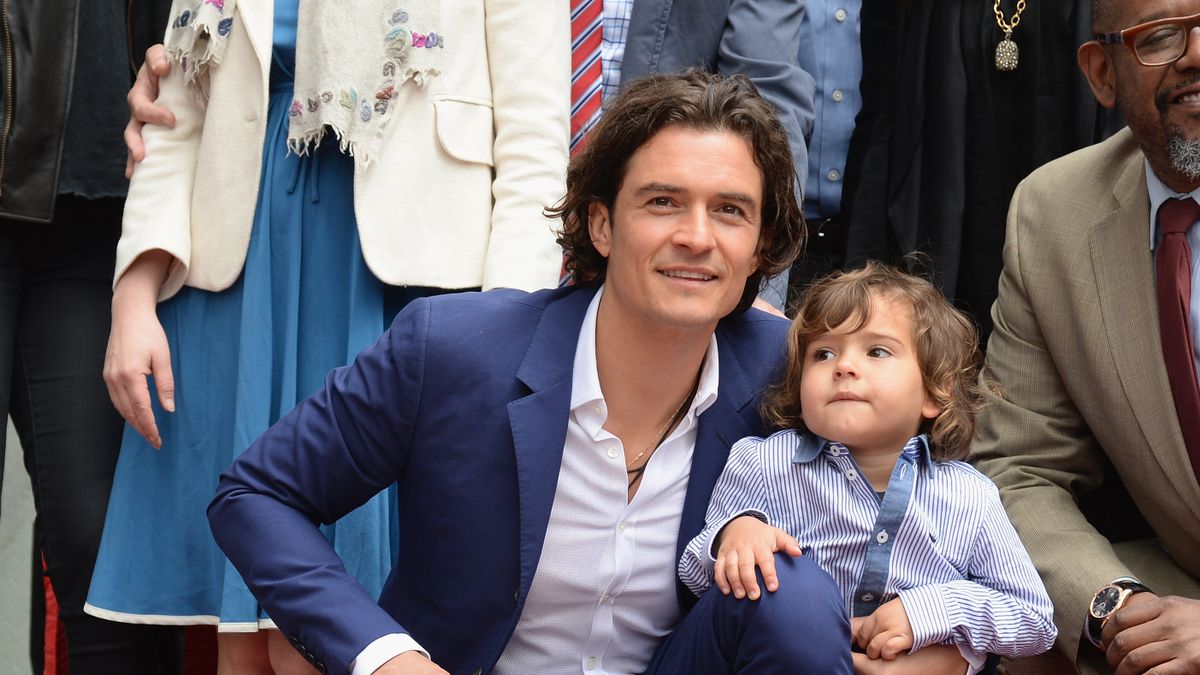 Fiával vette át csillagát Orlando Bloom - Life